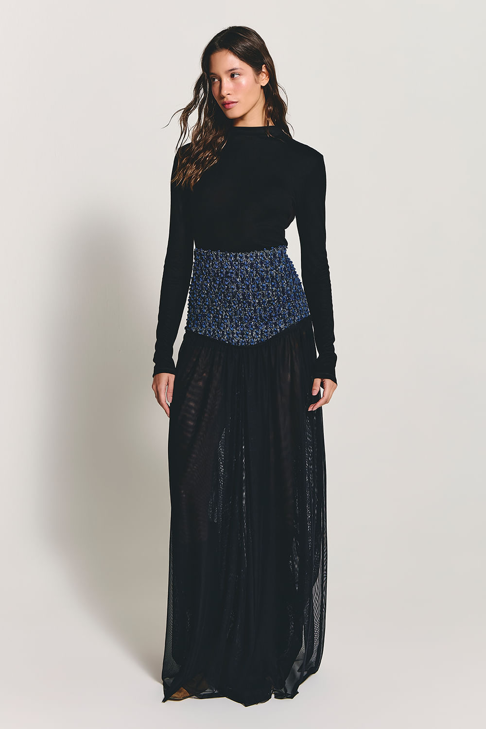 Saia Drika - Azul Navy