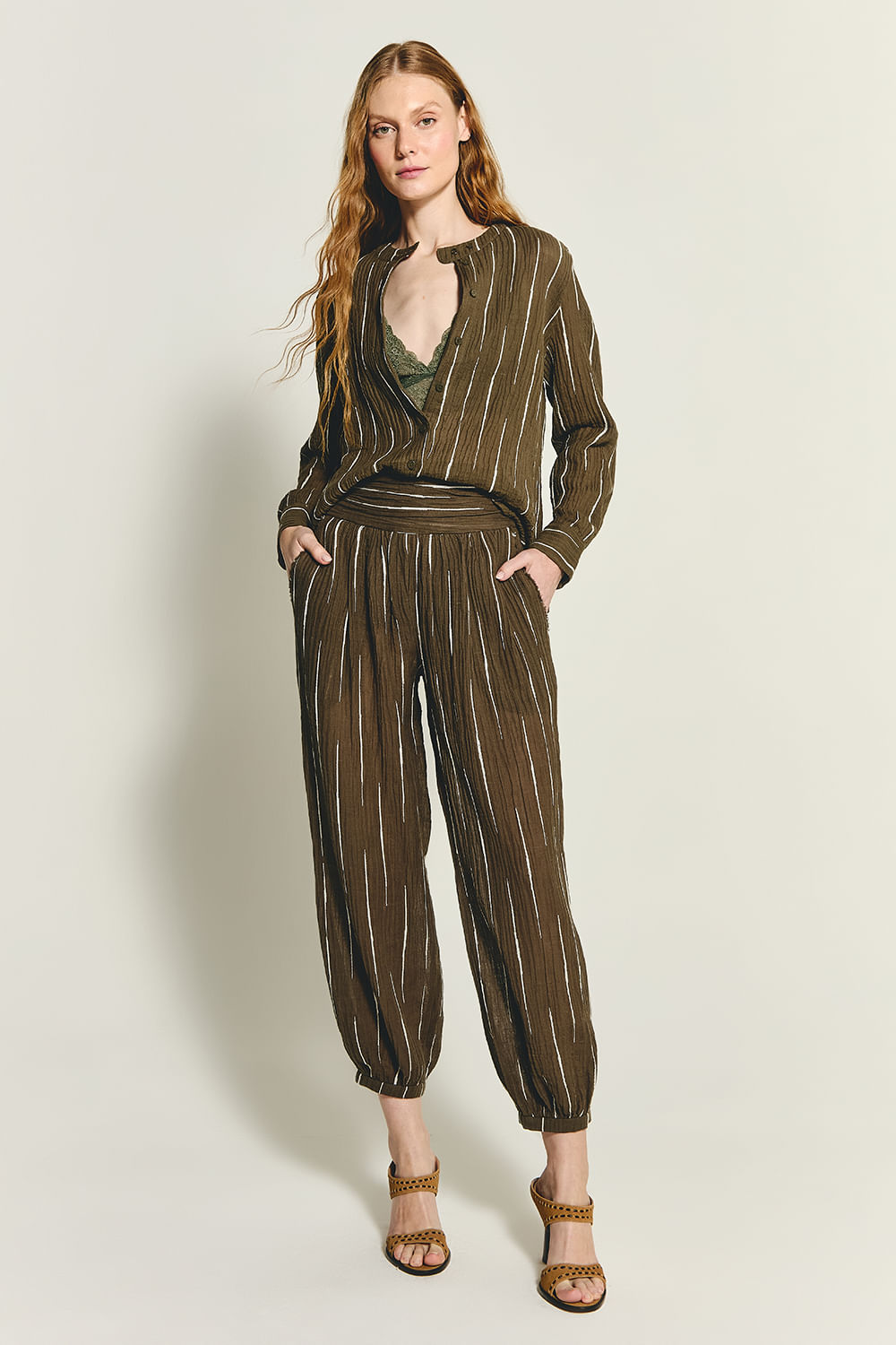 Camisa Adele - Verde Leaf