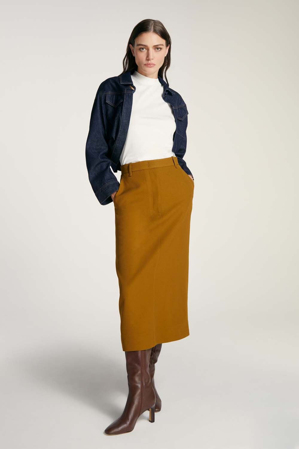 Saia Emi - Marrom Bronze